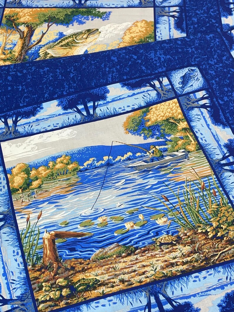 Fishing Trout Fabric Panel, Wildlife Fish, Tournament Beaver Lake Fish ...