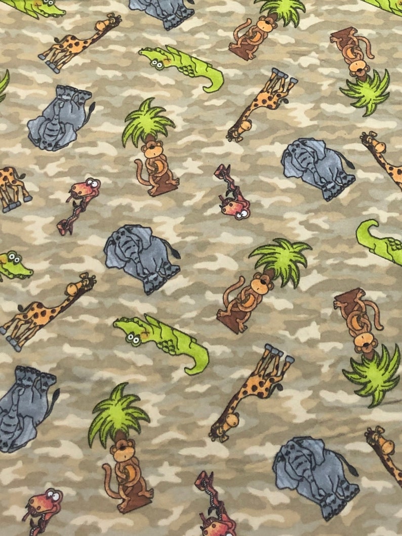 Jungle Zoo Animals Camouflage Giraffe Elephant Snake Monkey | Etsy