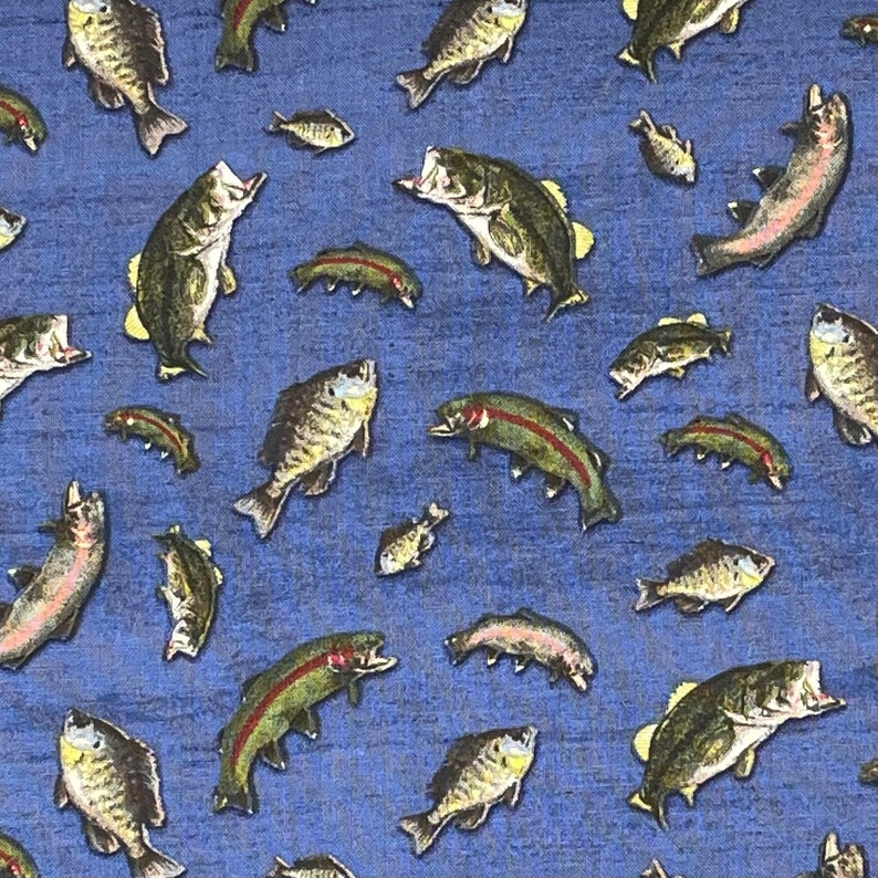 Fishing- at the Lake, Fisherman, Trout Fishing Fabric, Fishing Lodge ...