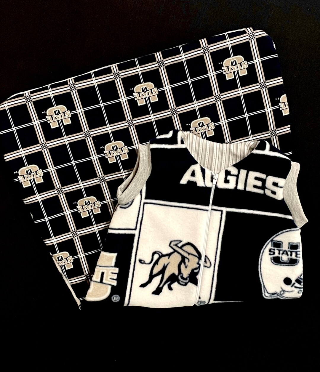 Utah State Aggies Baby Sleep Sack, Fleece & Flannel, Wearable Aggie's ...