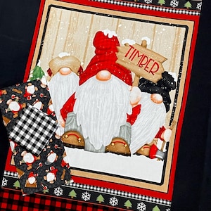 Timber Gnomies Quilt Kit Includes Panel, Binding and Backing ...