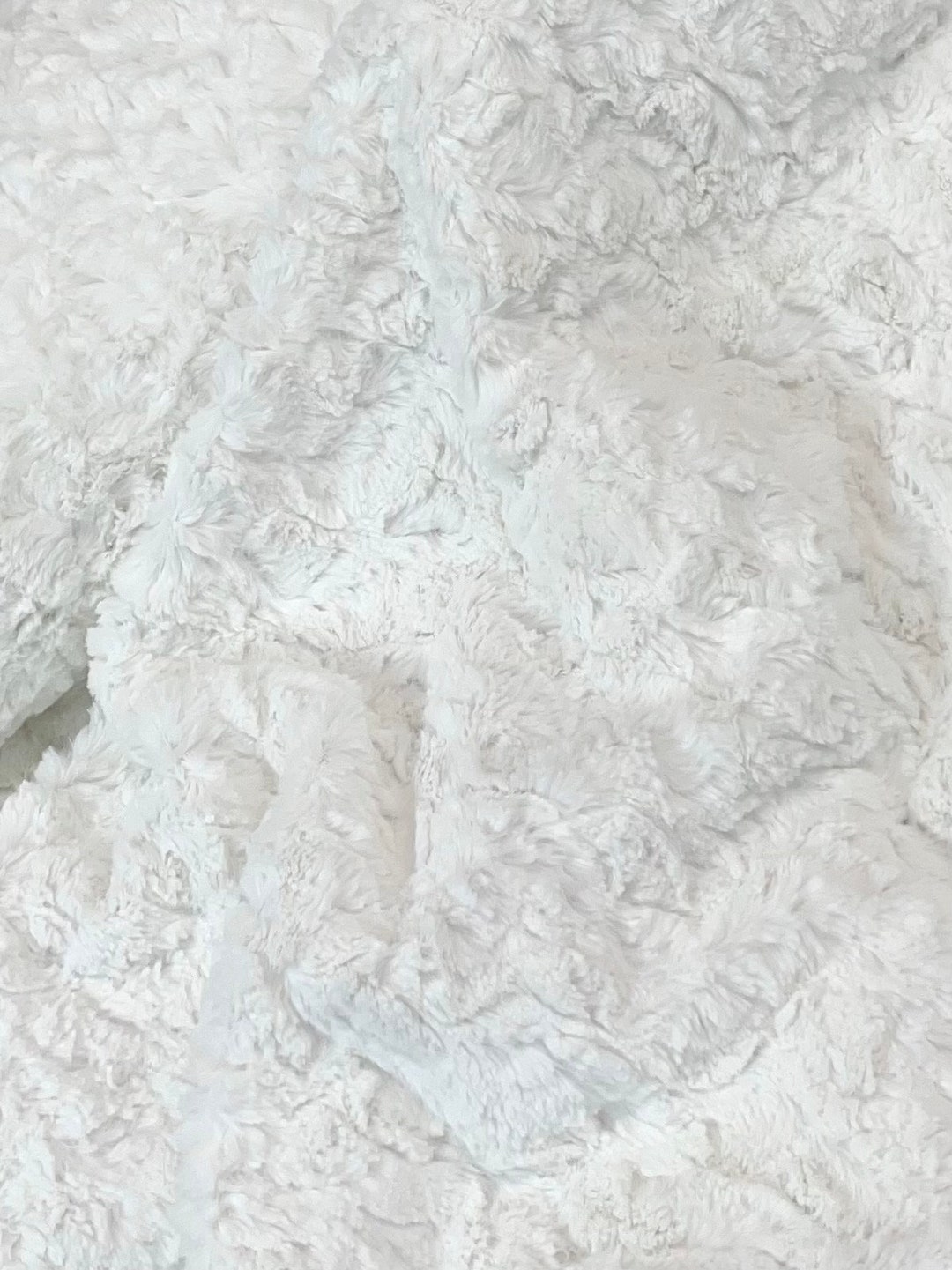 Solid White Snuggle Luxury Furry MINKY From EZ Fabrics- Perfect for ...