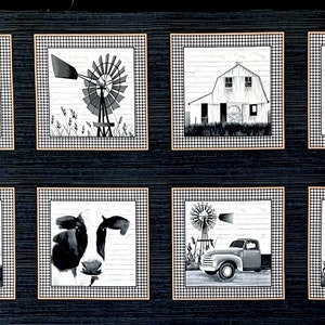 Buttermilk Farmstead 12 Picture Panel Cow Chicken Barn - Etsy