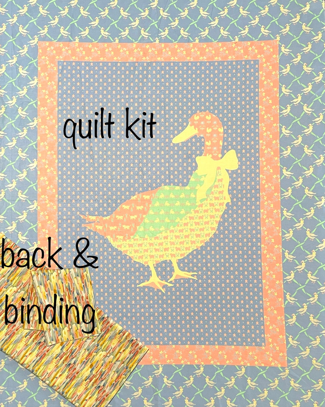 Baby Quilt Kit, Nursery Rhymes Mother Goose- Once Upon a Time, Boy Girl ...