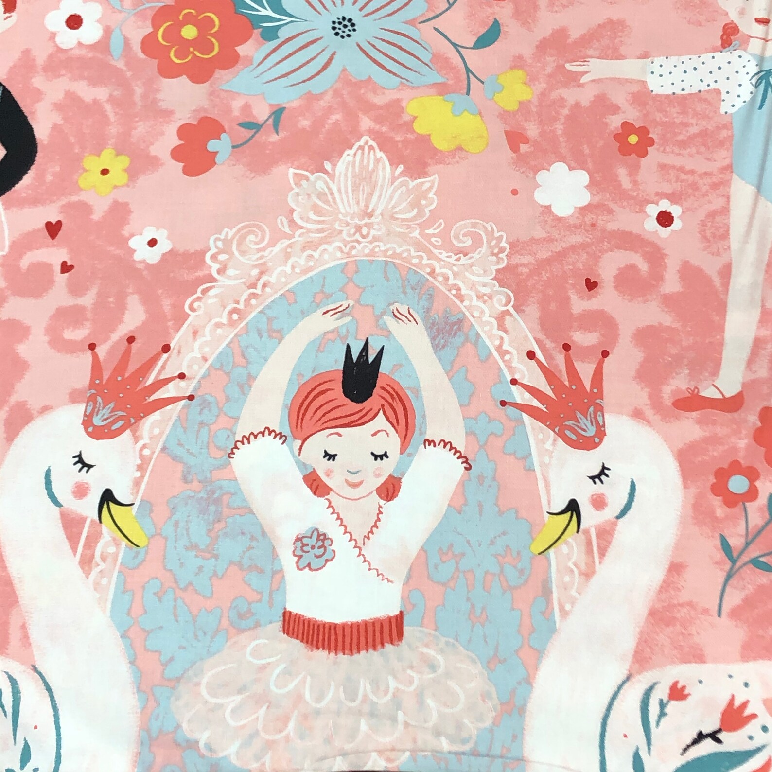 Bella Ballerina 30 in Ballerina Fabric Panel Swans Dance - Etsy