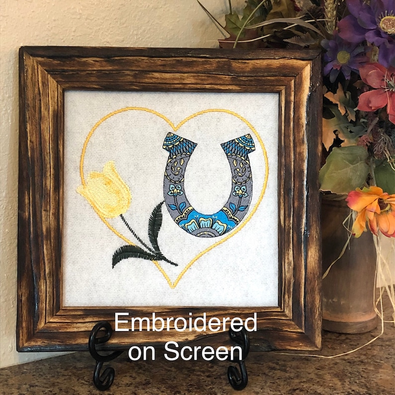 Horse Head Picture Frame Embroidered Wall Hanging on Screen - Etsy