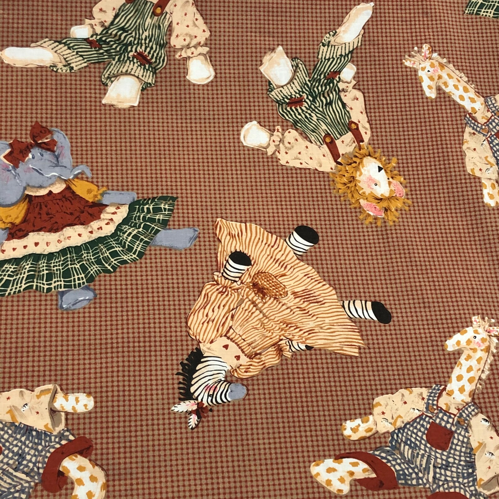 Toy Chest All-over Small Animals Elephant Giraffe Story Time - Etsy