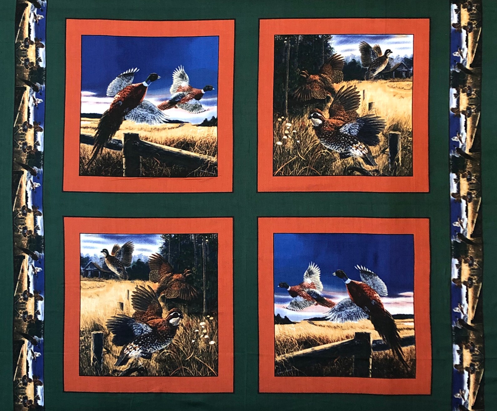Pheasant Fabric Panel Beautiful Pheasant Bird Wildlife - Etsy