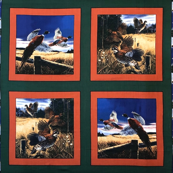 Wildlife Quilt Panel - Etsy