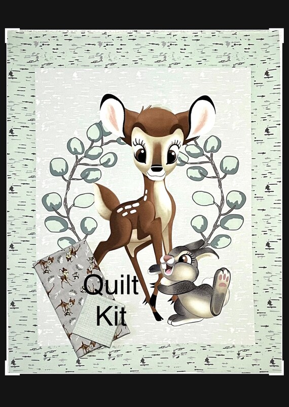 Bambi Thumper QUILT KIT Disney Fabric Panel by Springs - Etsy
