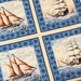 Ports of Call, Sail Boat, Beach Ocean Blue, Sand Beige Colors, Sailing ...
