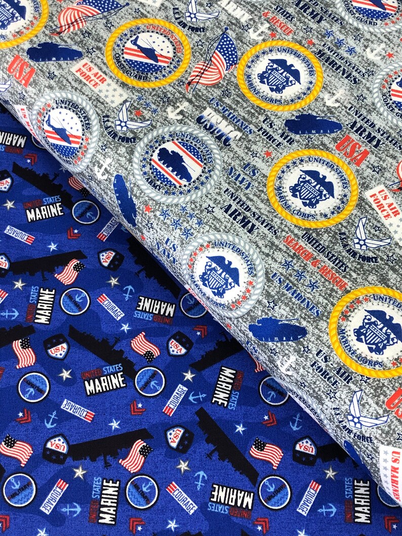 Military Fabric US Navy, Marines, Airforce, Army, Camouflage Soldiers ...