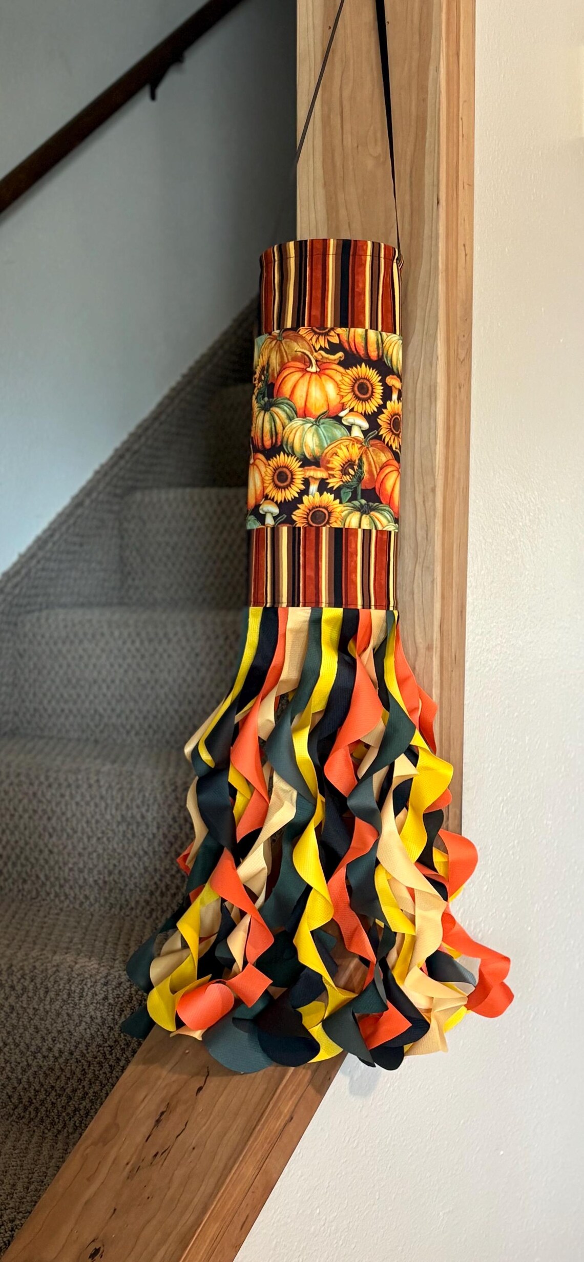 Thanksgiving Autumn Fall Windsock, Pumpkin Corn, Door Decoration ...