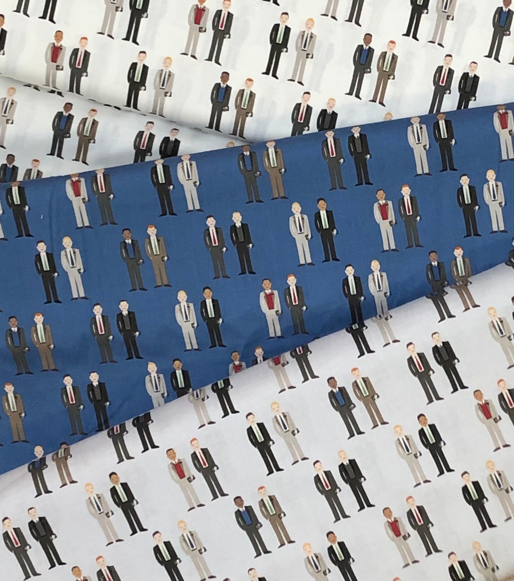 Called to Serve fabric LDS Elder missionary blue gray white | Etsy