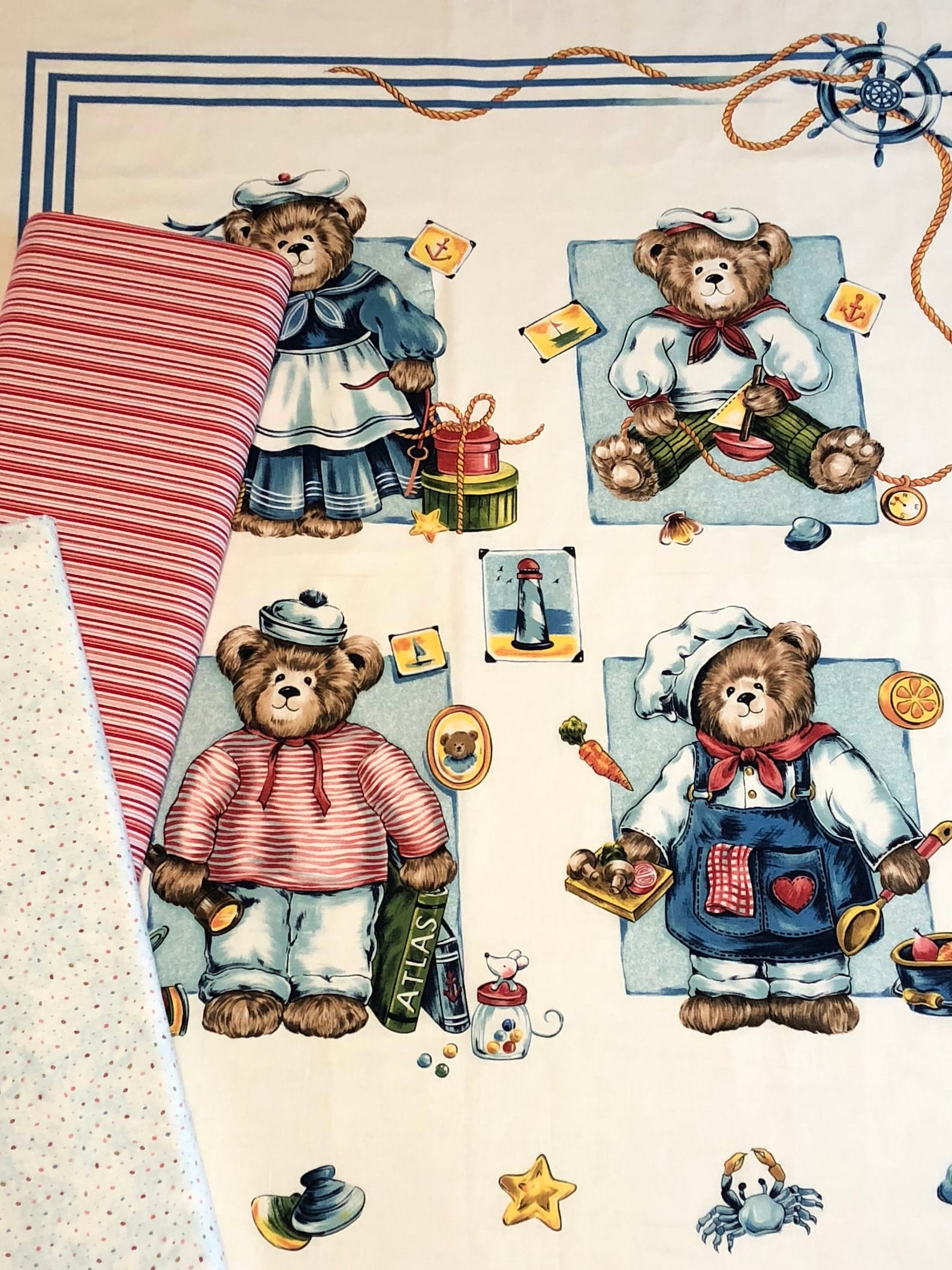 Teddy Bear Sailor Nautical Bears QUILT KIT Navy Teddy Bears - Etsy