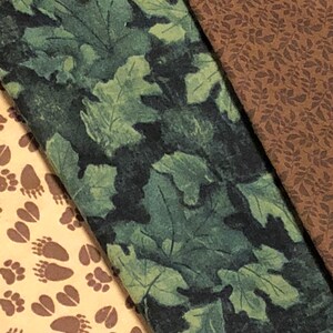 Woodland Animals 1/2 Yard of Fat Qtr Fabric Bundle, 6 Patterns, Moose ...