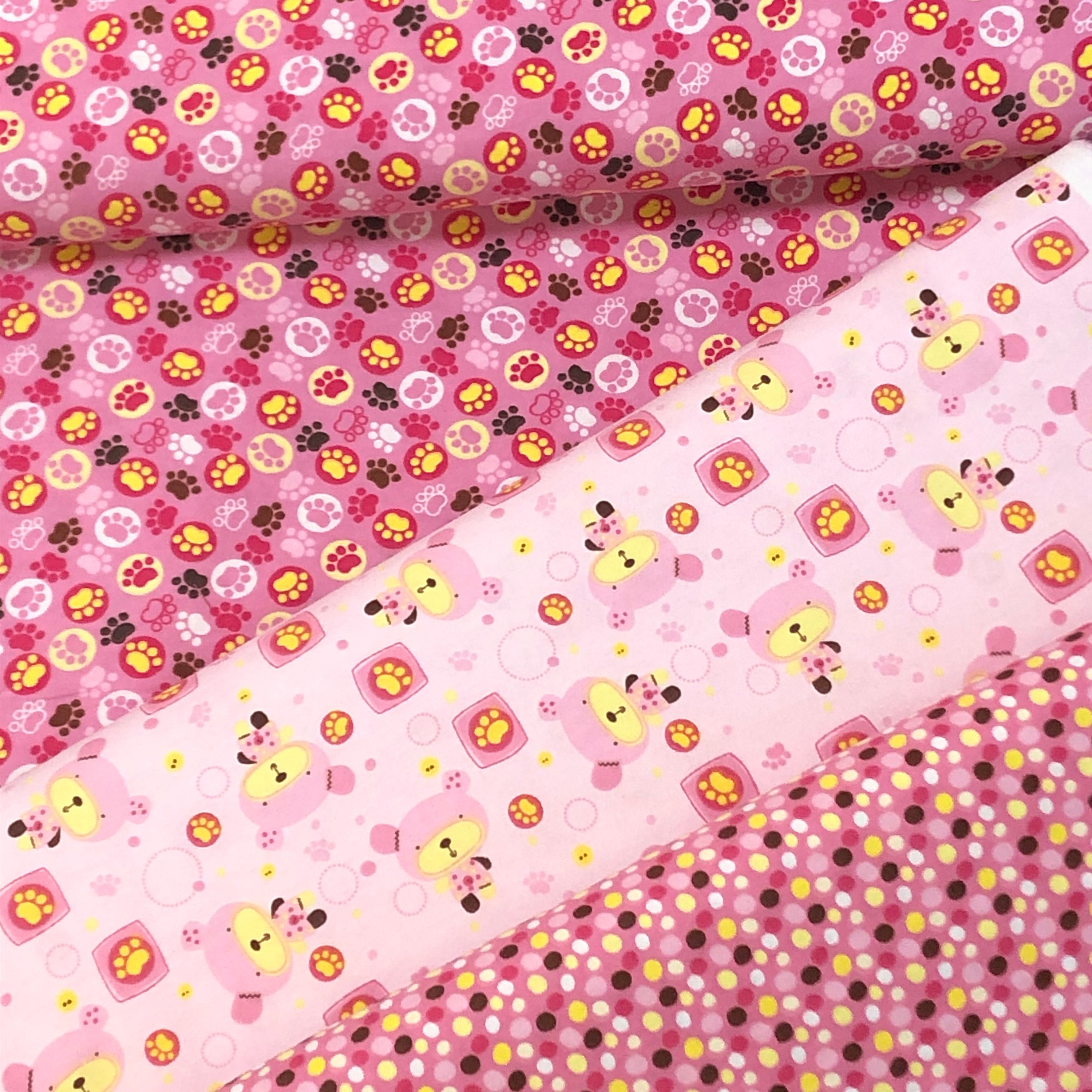 Cuddle teddy bear paw prints pink yellow brown teddybear | Etsy