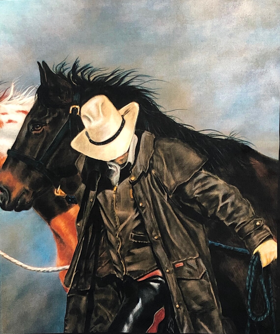 Horsin' Around Horse Fabric Panel Job Horse Cowboy - Etsy