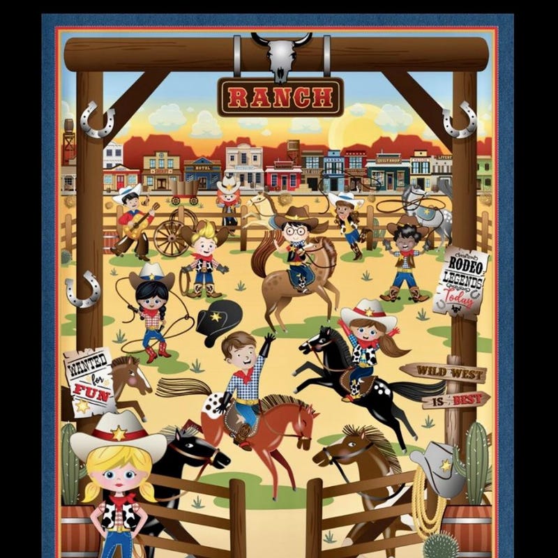 Cowboy Fabric - Etsy