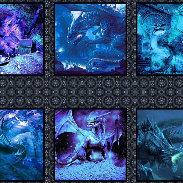 Dragon Quilt Panel - Etsy
