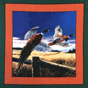 Pheasant Fabric Panel, Beautiful Pheasant, Bird, Wildlife Quilt Pillow ...