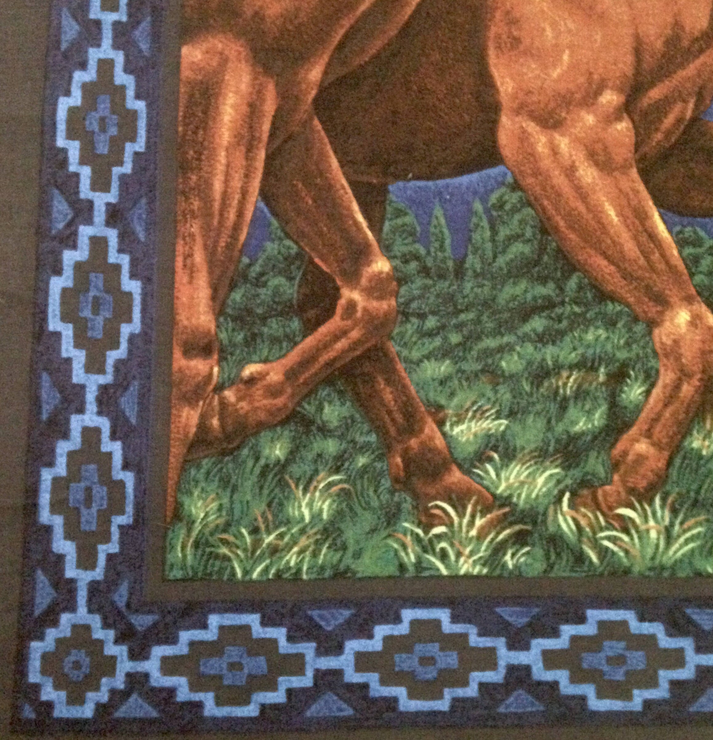 Horse Wild Stallion Fabric Panel Thunder Ridge Horse Running - Etsy