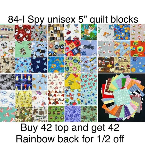 I Spy Squares - Etsy