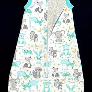Magic Moon Flannel Sleep Sack, 2 Layers, Baby Animals, 3-9 Months ...