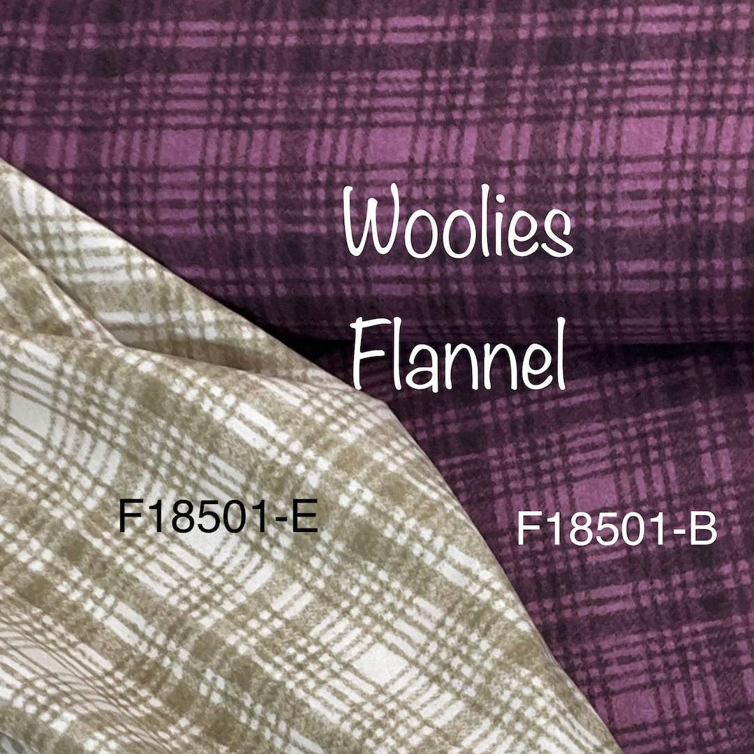 Maywood Woolies Flannel Classic, Cream Beige Plaid F18501-E, Purple ...
