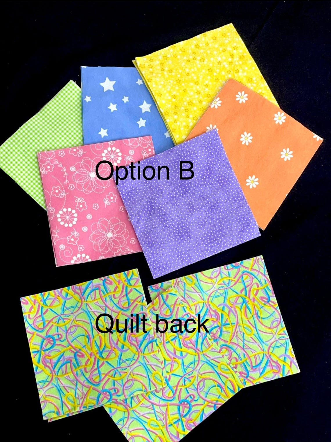 Baby Rainbow Rag Quilt Kit, 72 Pre Cut Quilt Blocks 7" Squares, Pink ...