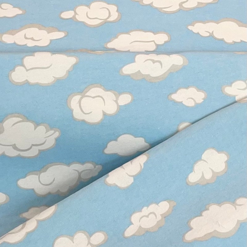 Cloud Print Fabric - Etsy
