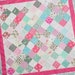Pink Mint Green Floral Pieced Quilt Top, Handmade Girl Patchwork ...