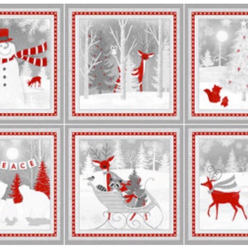 Christmas Fabric Panels - Etsy