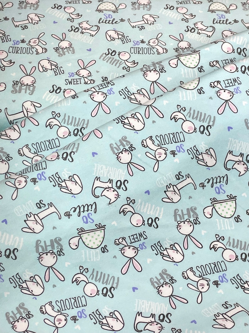 Doodle Baby Flannel by Benartex 13222F-80 Dream Big, 1322t-81 Sweet Dot ...