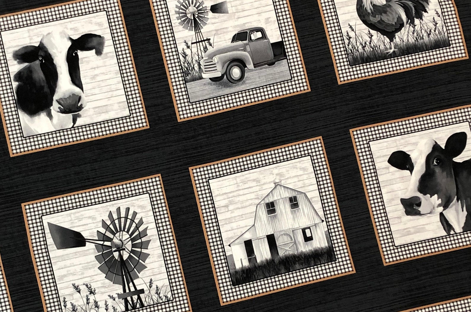 Buttermilk Farmstead 12 Picture Panel Cow Chicken Barn - Etsy