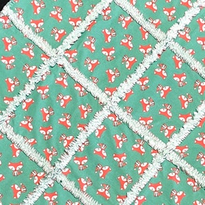 Baby Fox Rag Quilt, 3 Warm Flannel Layers, 31x37, Baby Blanket, Soft ...