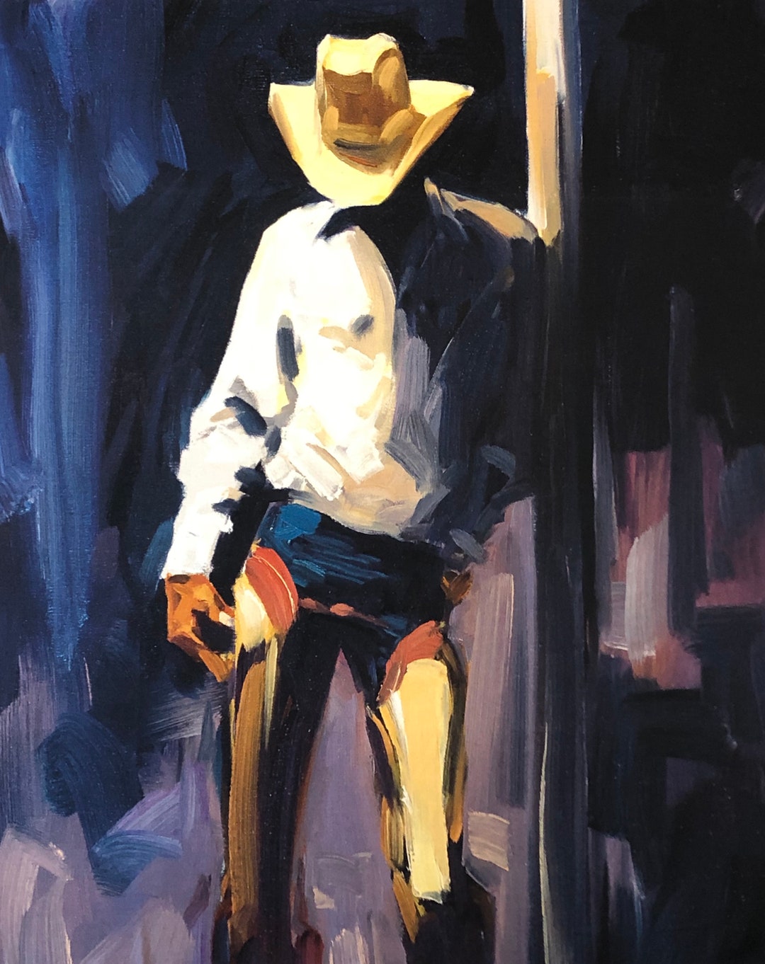 Western Cowboy Back of the Chutes Fabric Panel, Western Quilt Top, Out ...