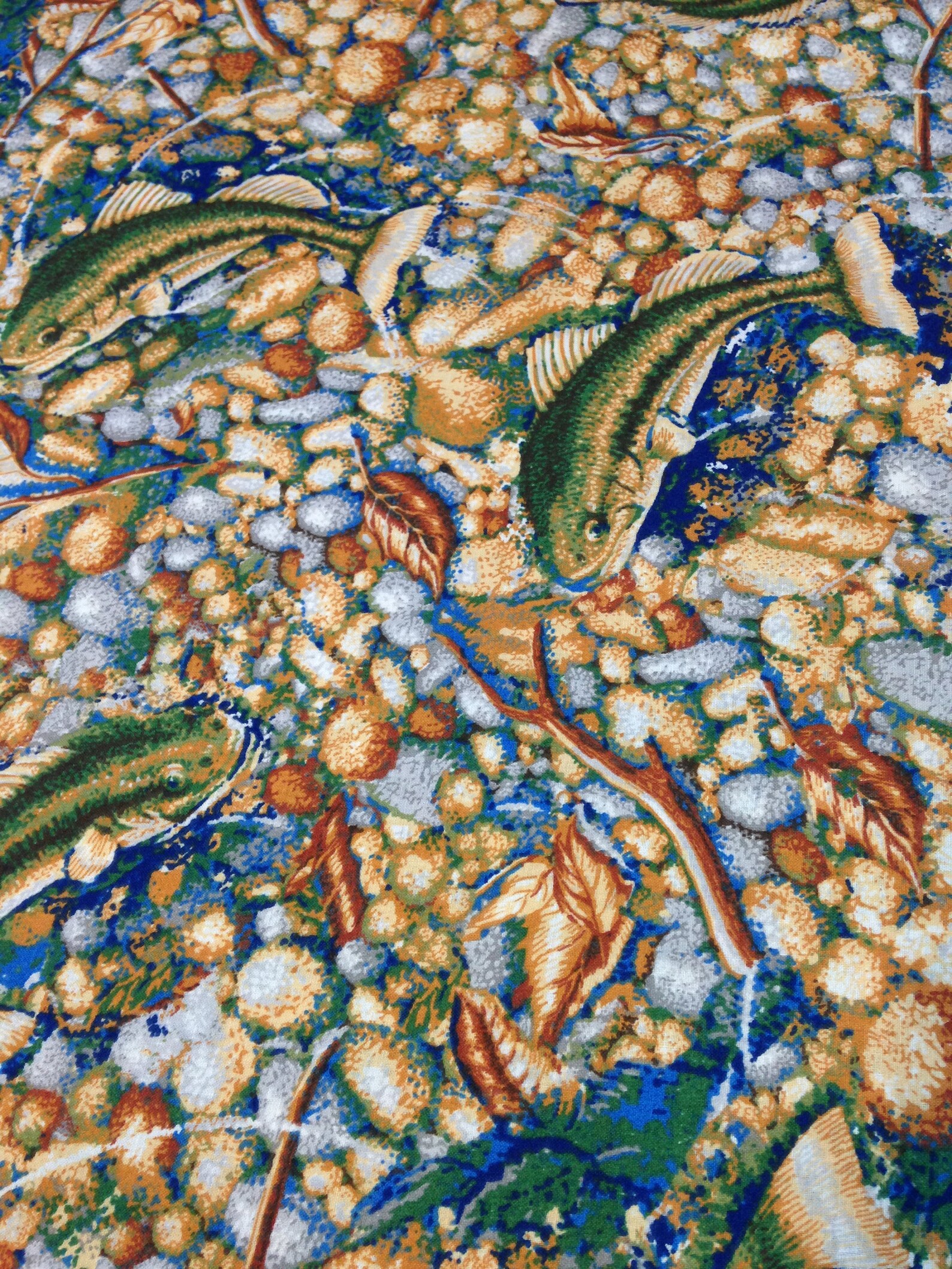 Fishing Trout Fabric Panel Wildlife Fish Tournament Beaver - Etsy Canada