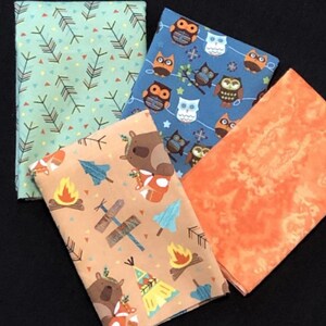 Fat Quarter Bundle, Cotton Flannel, Boy Girl Children Prints, Polka ...