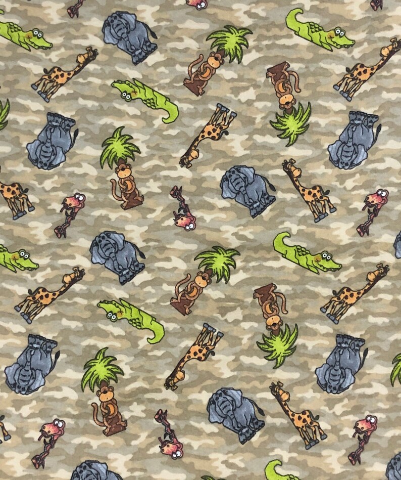 Jungle Zoo Animals Camouflage Giraffe Elephant Snake Monkey | Etsy