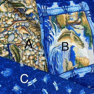 Fishing Trout Fabric Panel, Wildlife Fish, Tournament Beaver Lake Fish ...