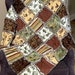 48 Western Rodeo Cowboy 7 Inch Square Quilt Blocks, Cotton, Green Brown ...