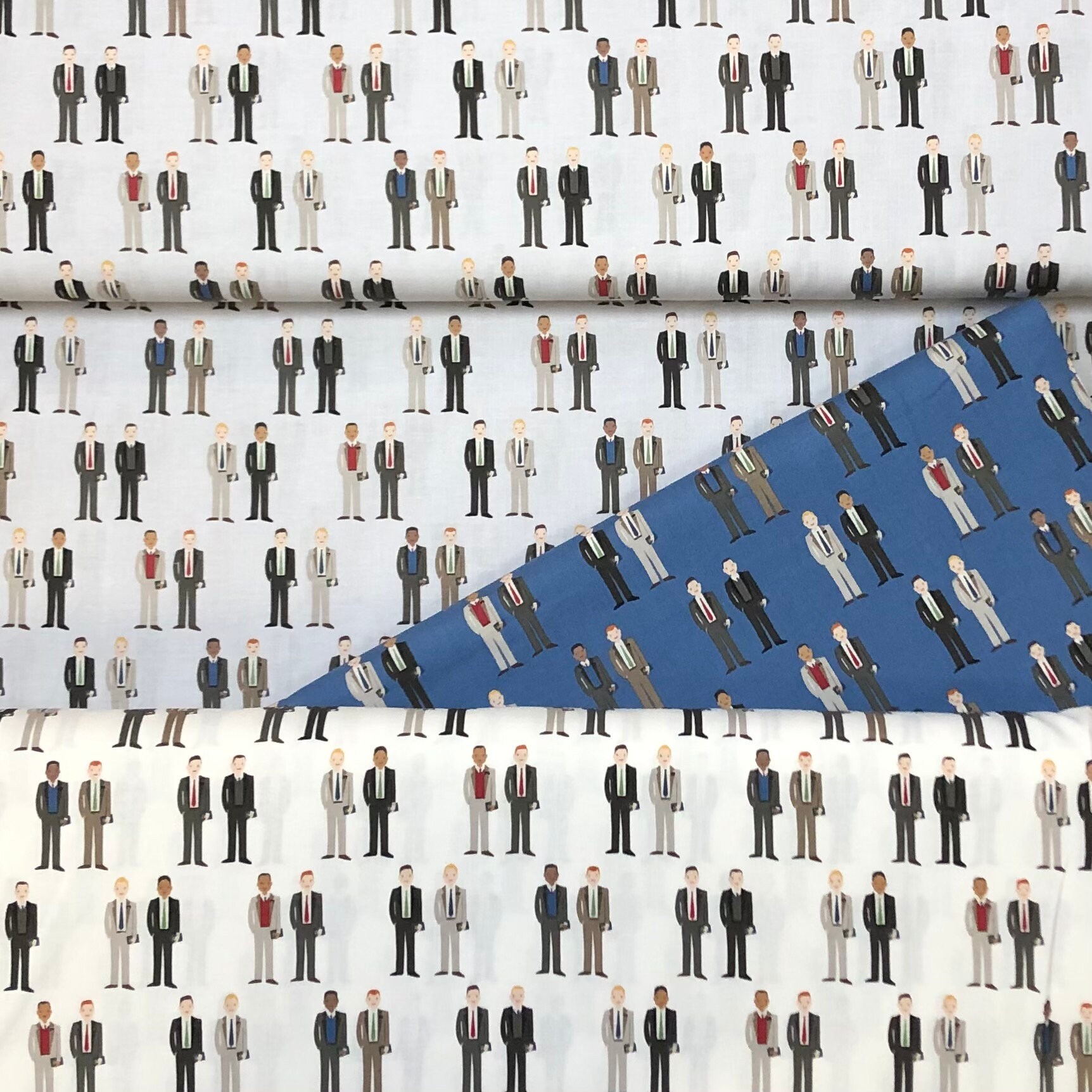 Called to Serve fabric LDS Elder missionary blue gray white | Etsy