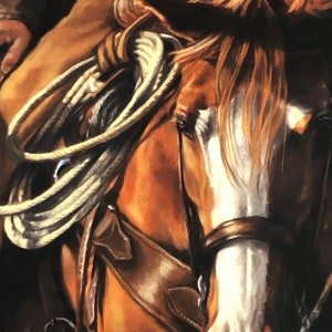 Horsin' Around Horse Fabric Panel Job Horse Cowboy - Etsy