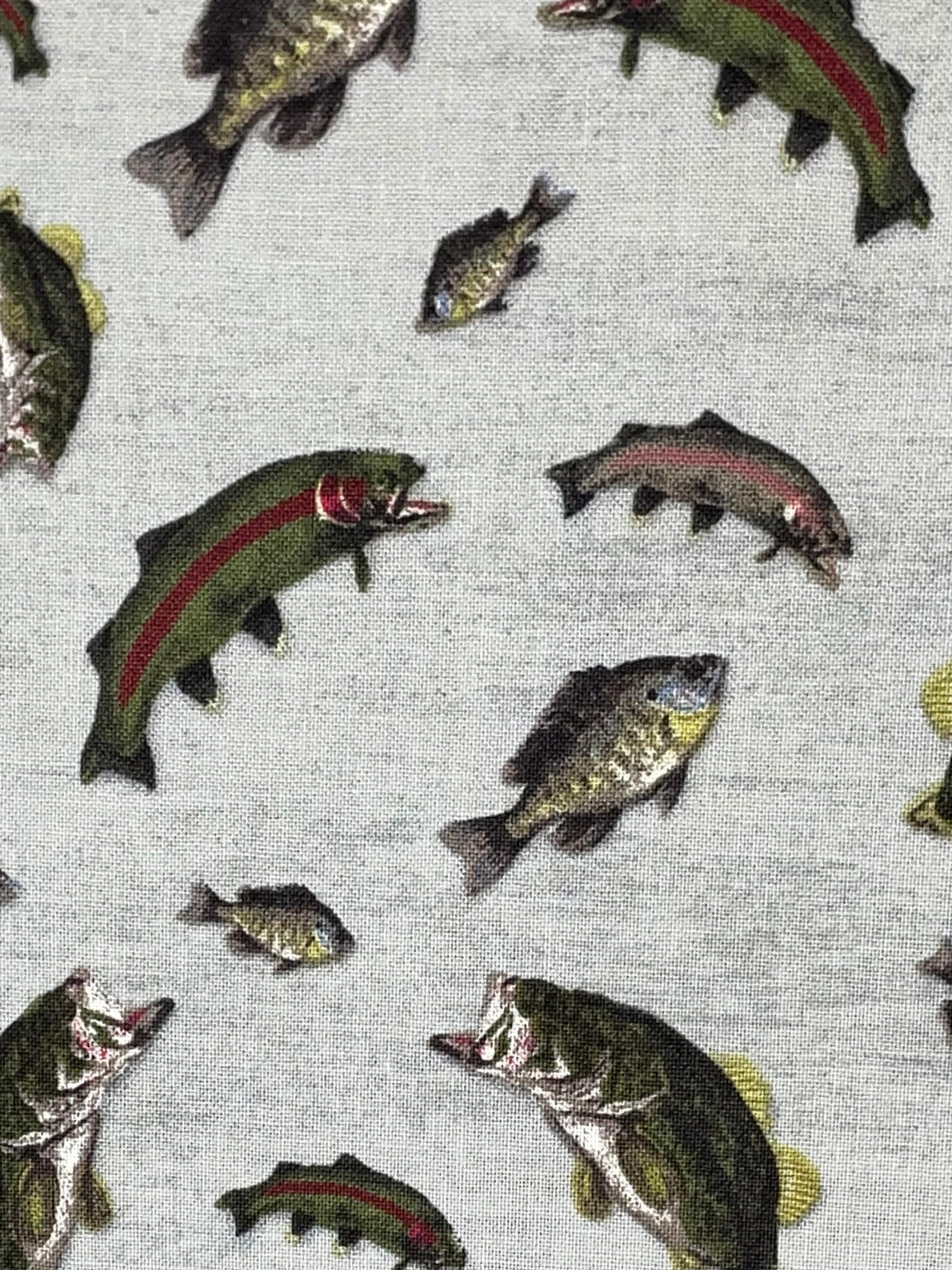 Fishing- at the Lake, Fisherman, Trout Fishing Fabric, Fishing Lodge ...