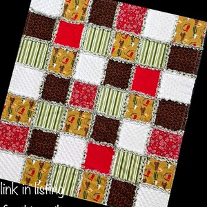 48 Western Rodeo Cowboy 7 Inch Square Quilt Blocks, Cotton, Green Brown ...