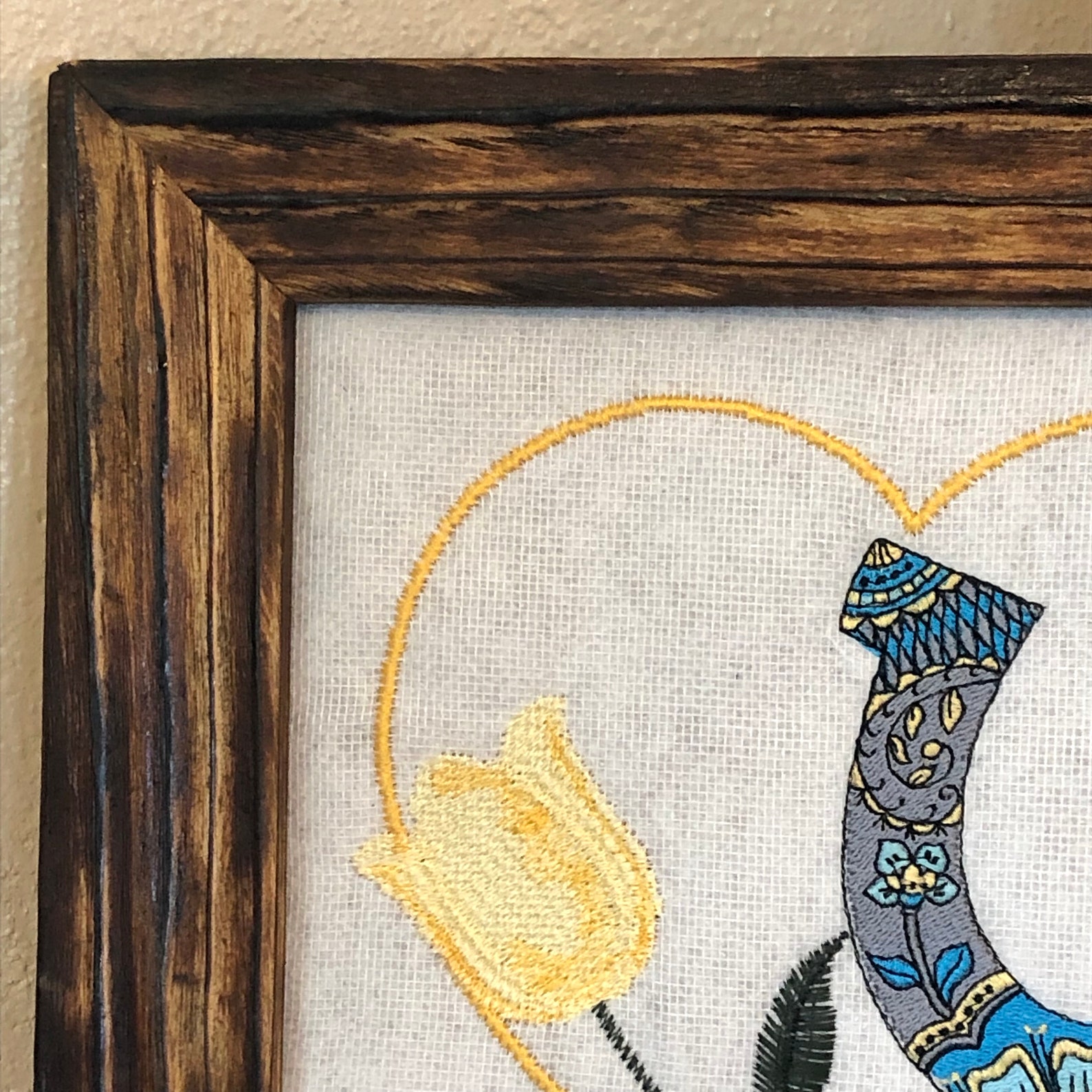 Horse Head Picture Frame Embroidered Wall Hanging on Screen - Etsy