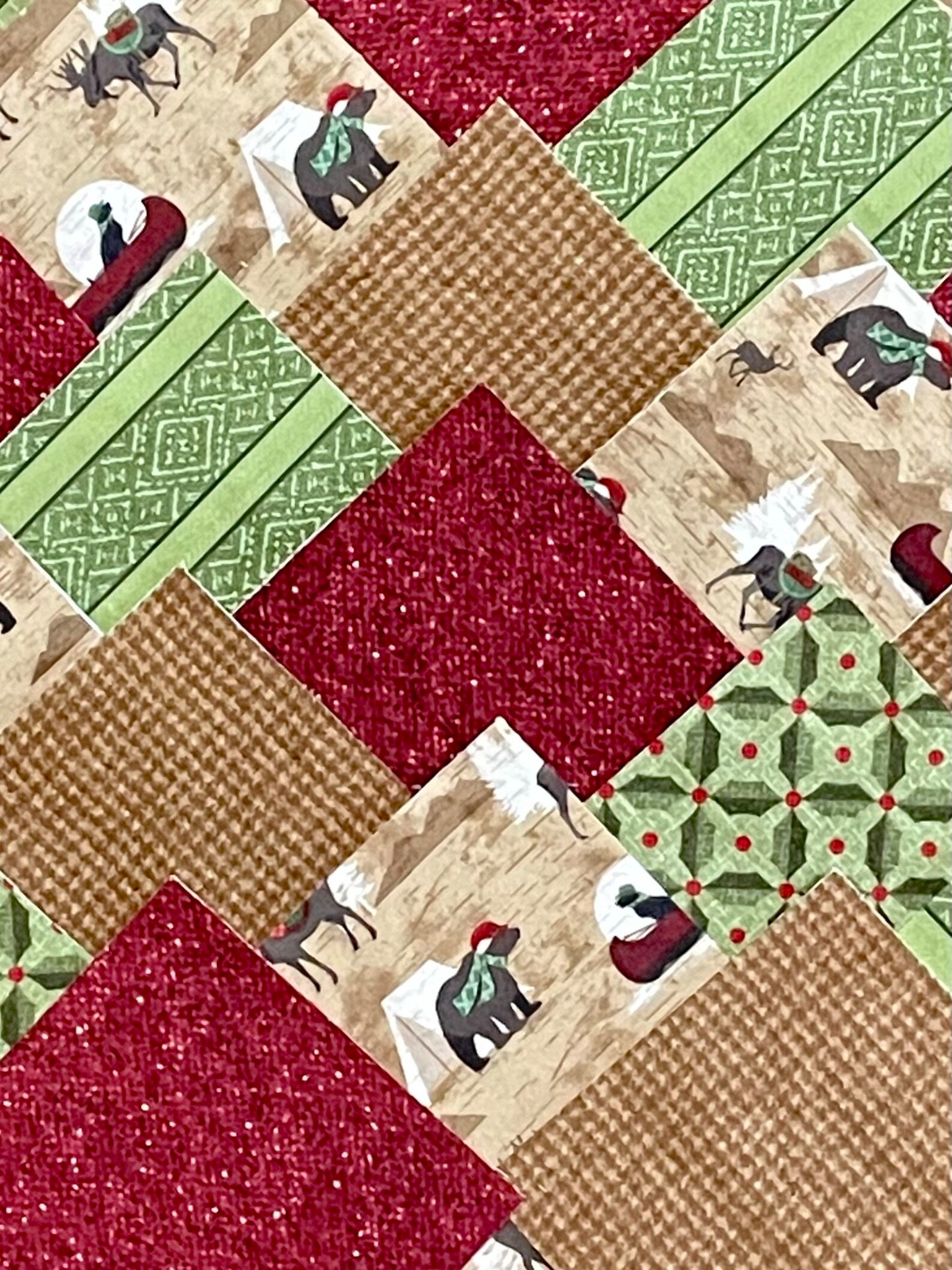 64 Woodland Wilderness 7" Pre Cut Cotton FLANNEL Squares, Pine Trees ...