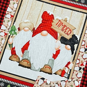 Timber Gnomies Quilt Kit Includes Panel, Borders, Binding and Back ...