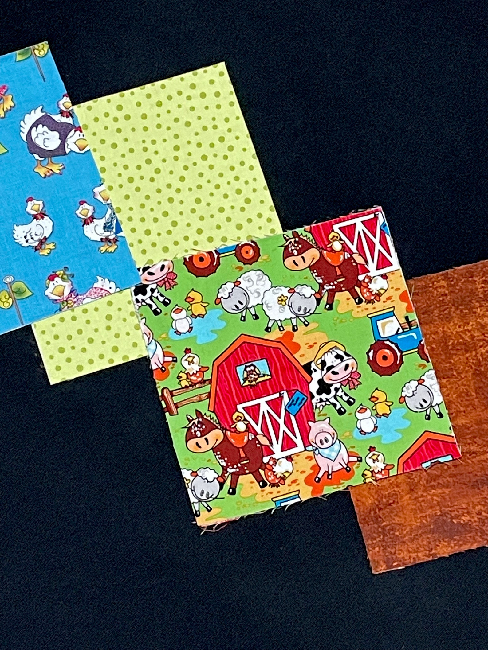 48 Farm Animals 7 Inch Square Quilt Blocks Chicken Cows | Etsy